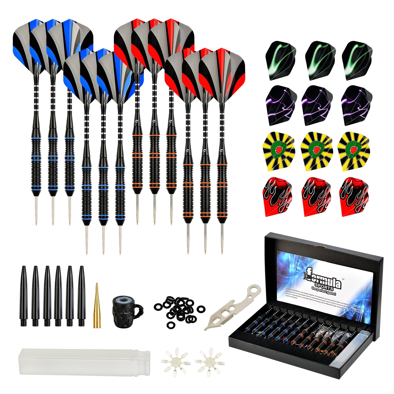 Formula Sports Dart Kit with Flights, Shafts, and Sharpener ...